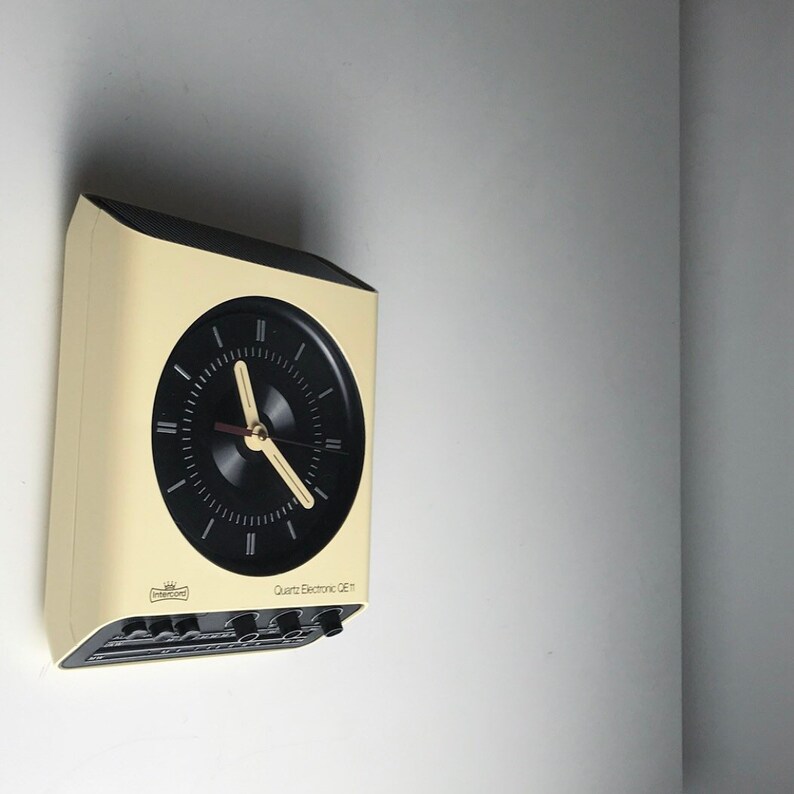 Radio Clock Made by Intercord Germany 1970s. - Etsy