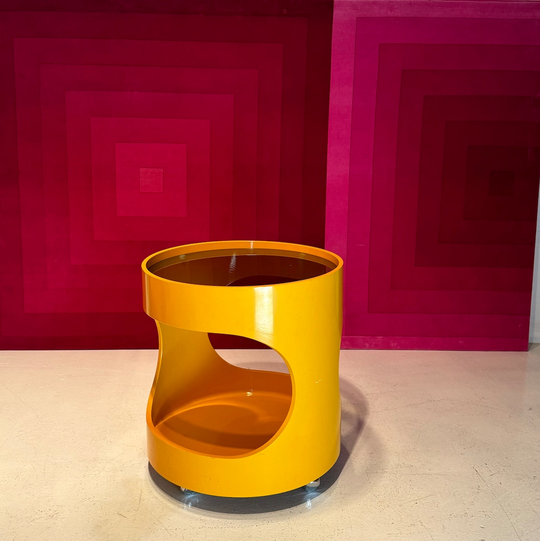 Super Rare Yellow Space Age Side Table by OPAL, Germany 1970s. - Etsy