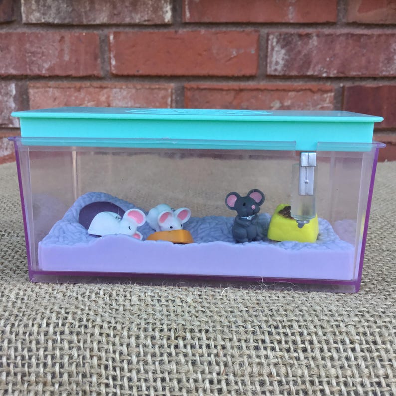 Vintage Littlest Pet Shop Marching Mouse Maze/cage With Accessories ...