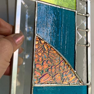 Stained Glass Panel With Dichroic Glass - Etsy