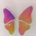 Dichroic 4 Piece Glass Bevel Butterfly Cluster - Etsy