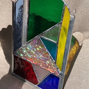 Stained Glass Panel With Dichroic Glass - Etsy