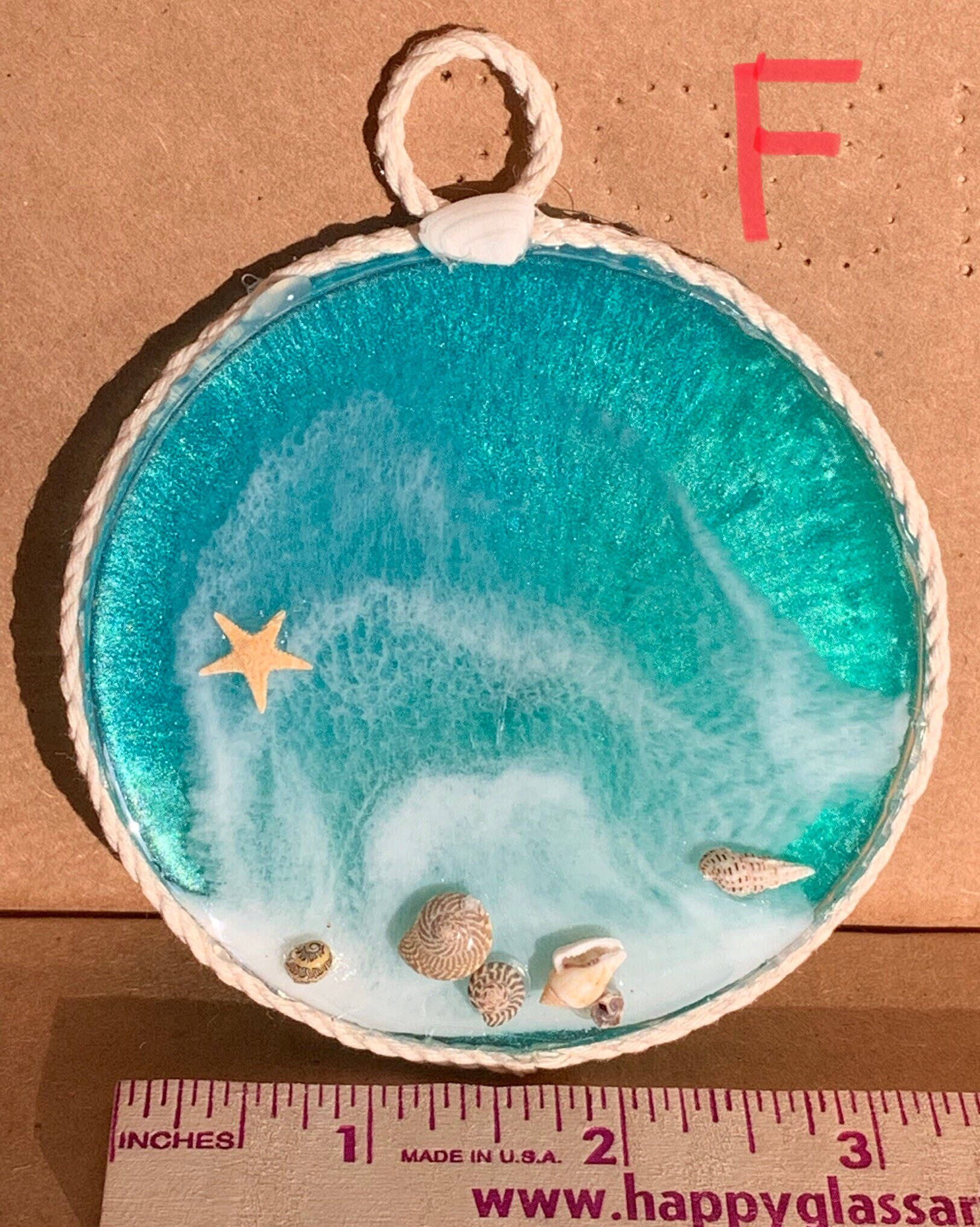 Resin Beach Ocean Wave Ornament - Etsy