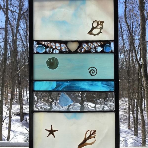 Beach Stained Glass - Etsy