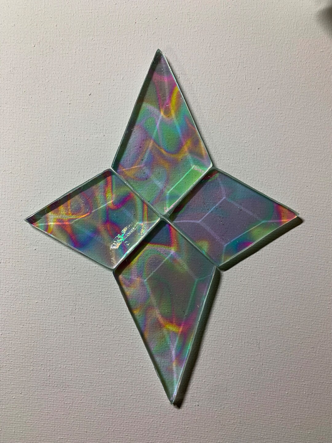 Dichroic Star Beveled Cluster for Stained Glass - Etsy