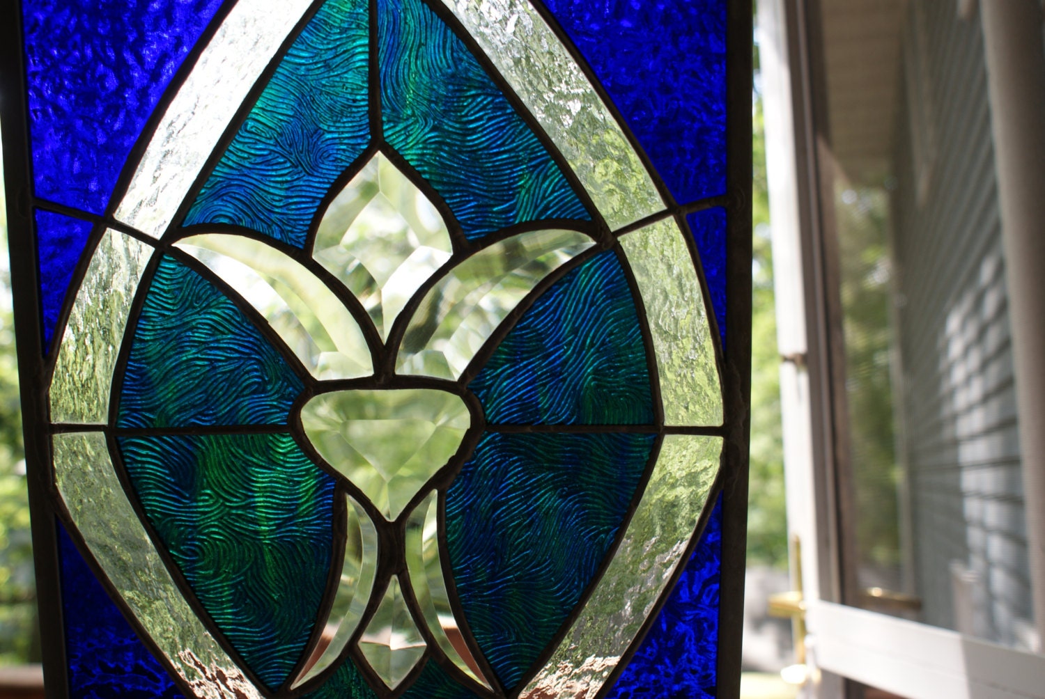 Regal Refreshing Stained Glass Panel Window OOAK Newly Created - Etsy