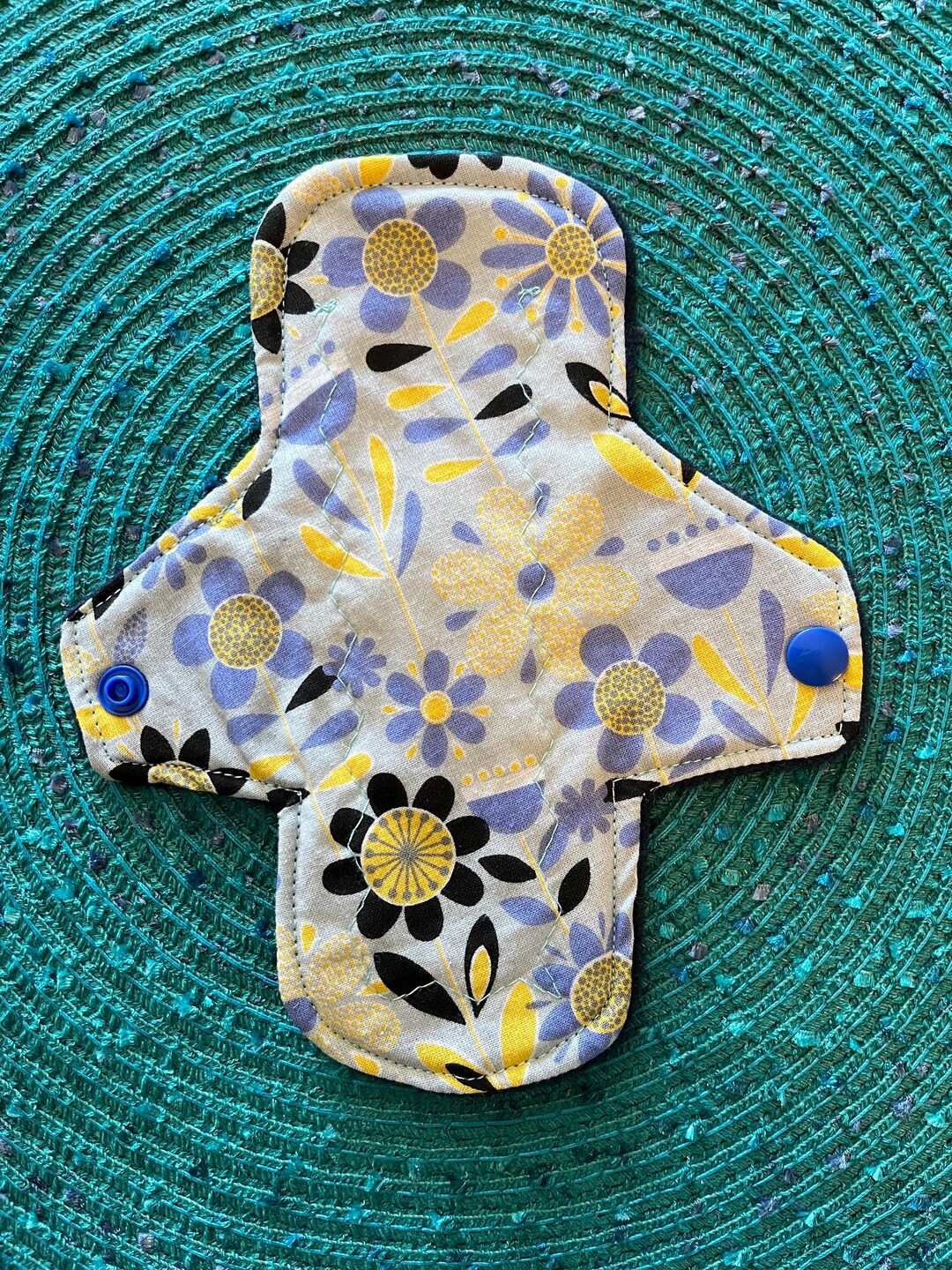 8 Inch - Reusable Cloth Pantiliner for Light Flow - Happy Flowers - Etsy