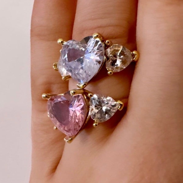 Heart Shaped Ring - Etsy