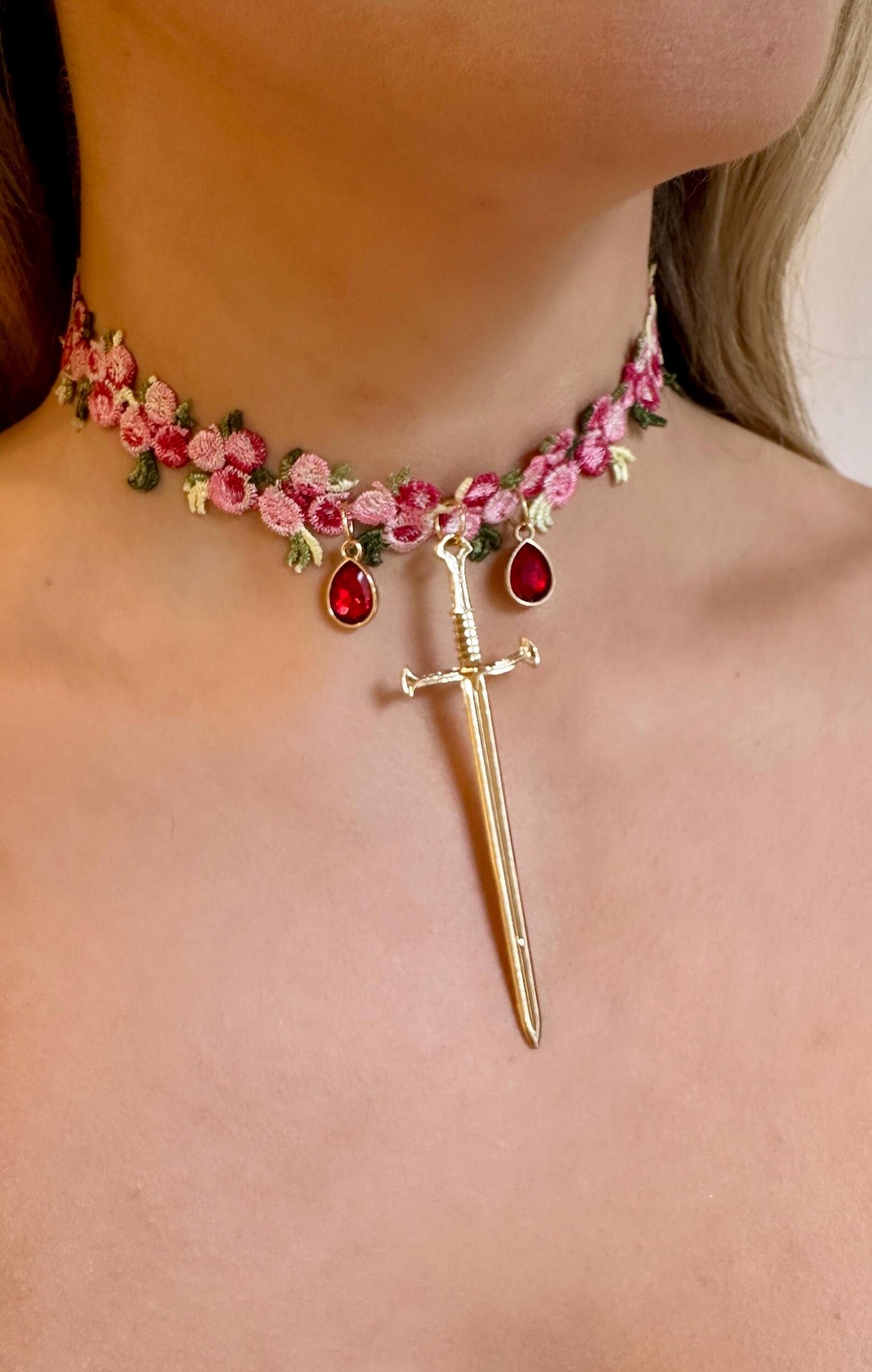 Sword Choker Necklace, Medieval Choker, Valentine's Day Necklace ...