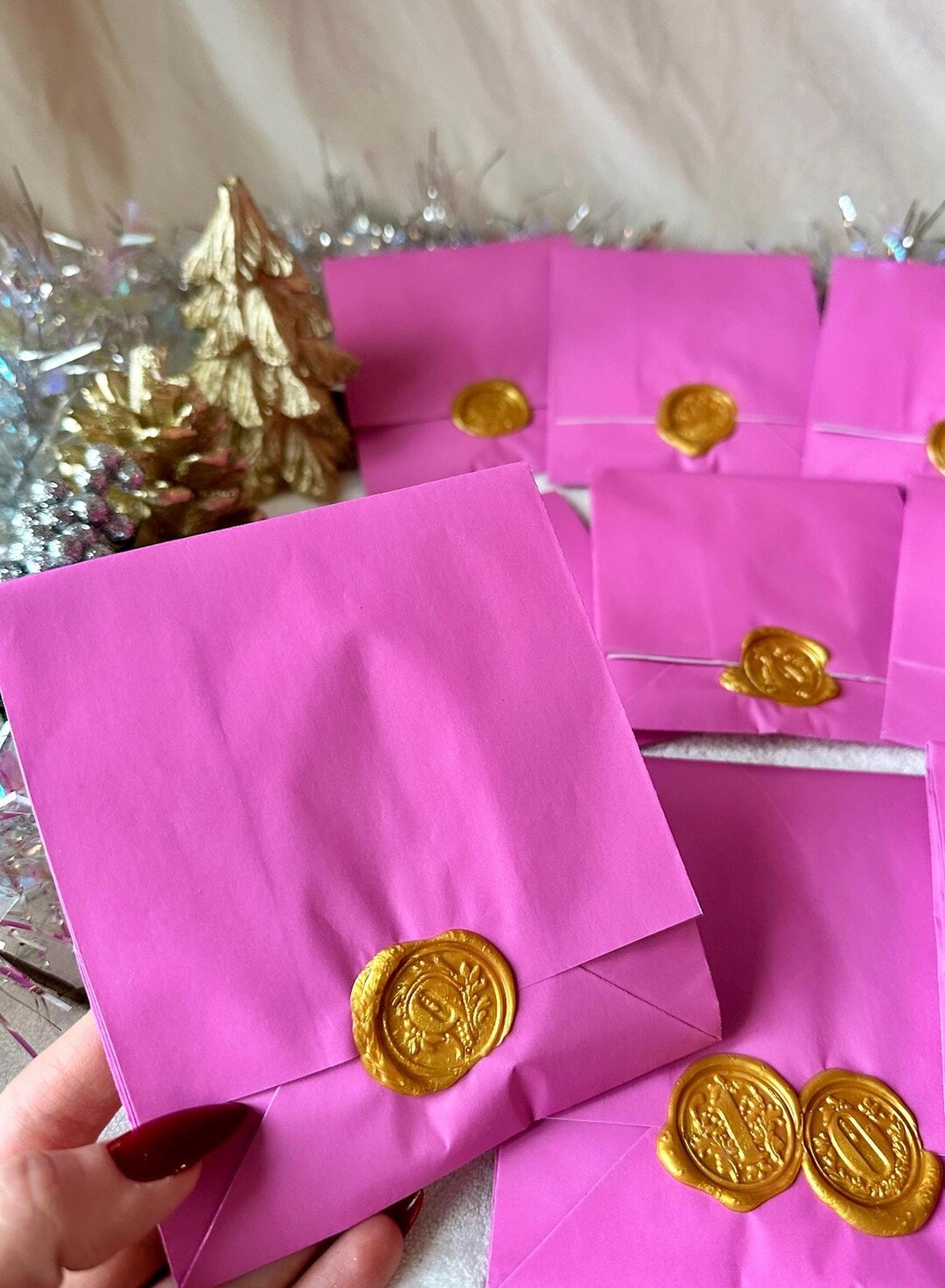 Jewelry Advent Calendar 2024, Pink Advent Calendar, Advent Envelopes ...