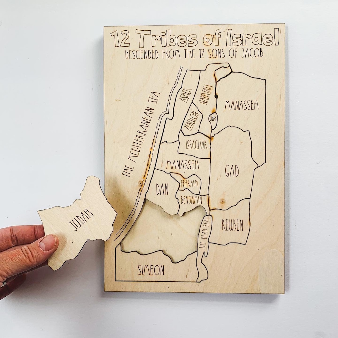 Tribes of Israel Puzzle | Geography Puzzle | Wooden Puzzle | Bible ...