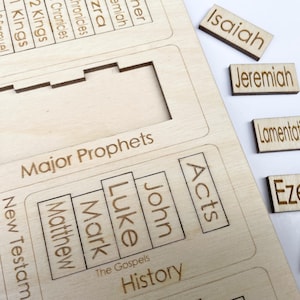 Books of the Bible Puzzle | Wooden Bible Puzzle | Wooden Puzzle | Bible ...