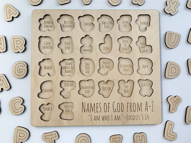 Names of God Puzzle Wooden Bible Puzzle Wooden Puzzle - Etsy
