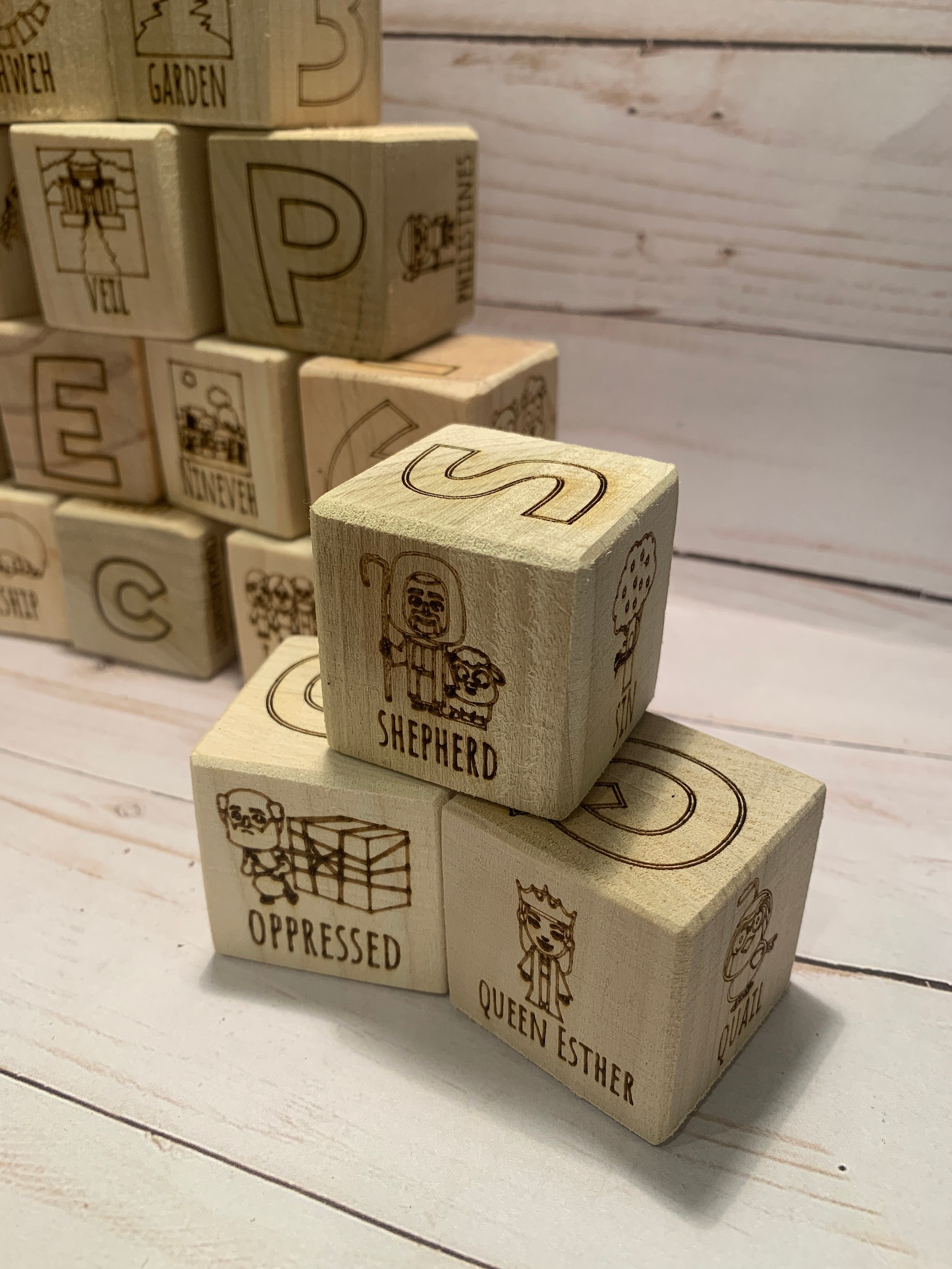 Bible Blocks Bible Learning Tool Baptism Gift Christian - Etsy