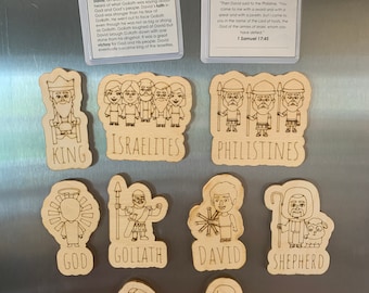 David and Goliath Preschool Bible Lesson, Printable Activities for Prek ...