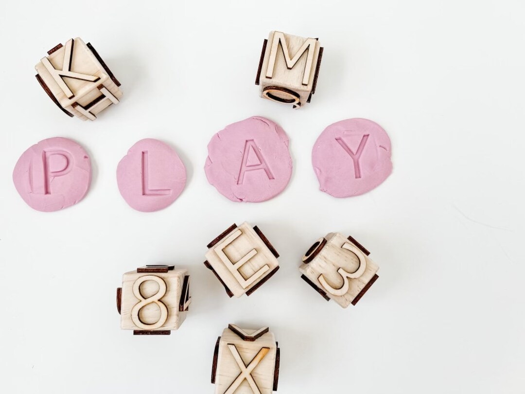 Alphabet Play-dough Stamps - Etsy