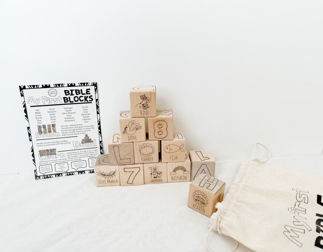 My First Bible Blocks | Bible-themed Blocks | Alphabet Blocks ...