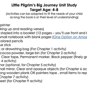 Little Pilgrim's Big Journey Unit Guide | Homeschool Activities ...