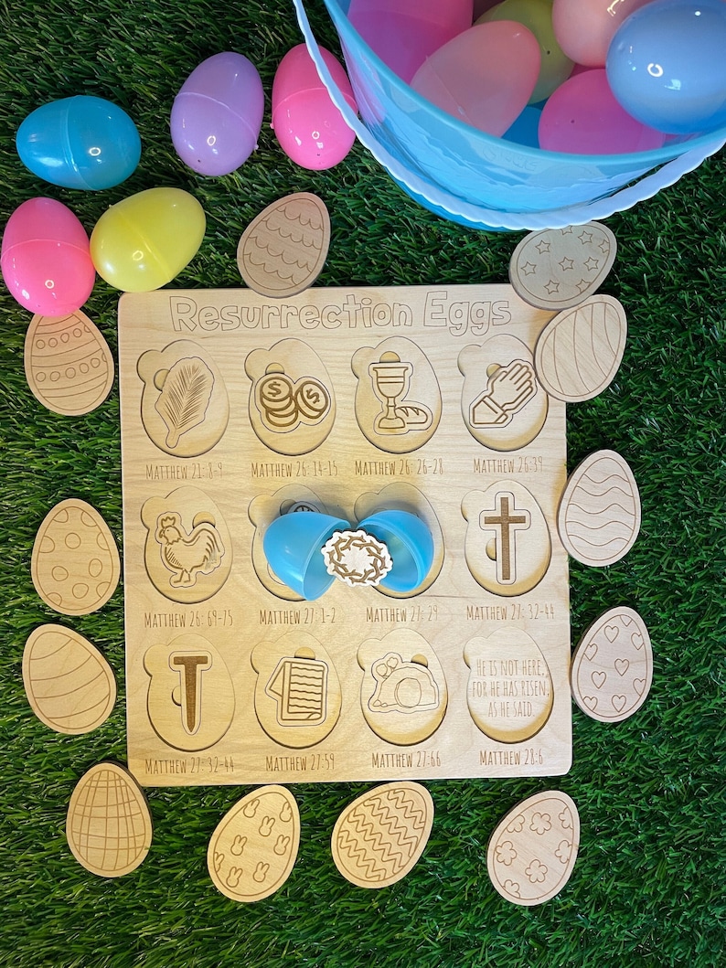 Resurrection Egg Wooden Puzzle | Christian Easter Activity - Etsy