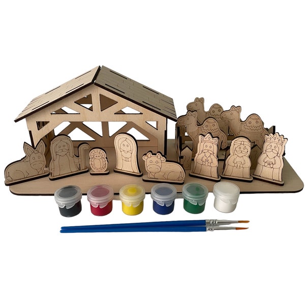 Paint Your Own Nativity Set - Etsy