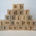 Alphabet Blocks Engraved Blocks Wooden Alphabet Blocks Baby Shower Gift ...