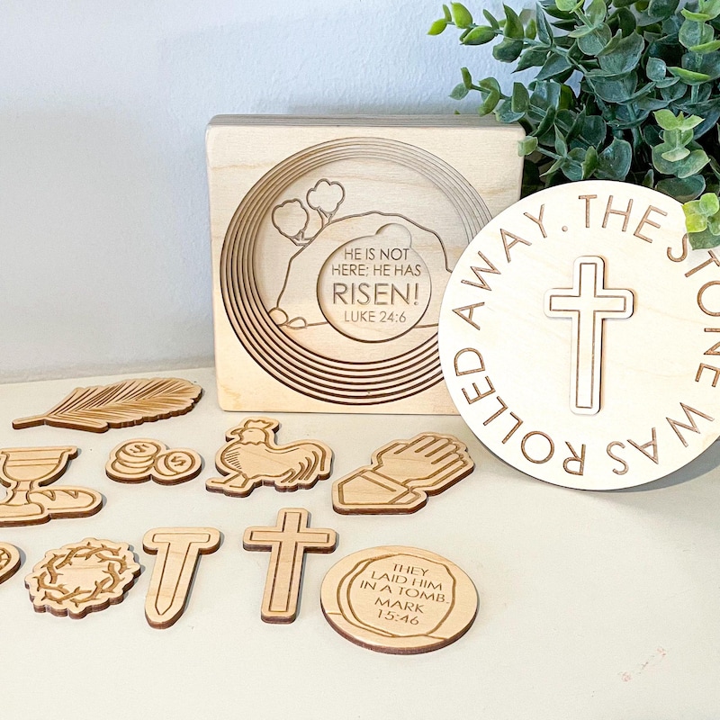 Easter Story Wooden Toy - Etsy