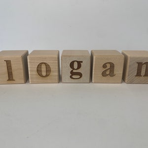 Alphabet Blocks | Engraved Blocks | Wooden Alphabet Blocks | Baby ...