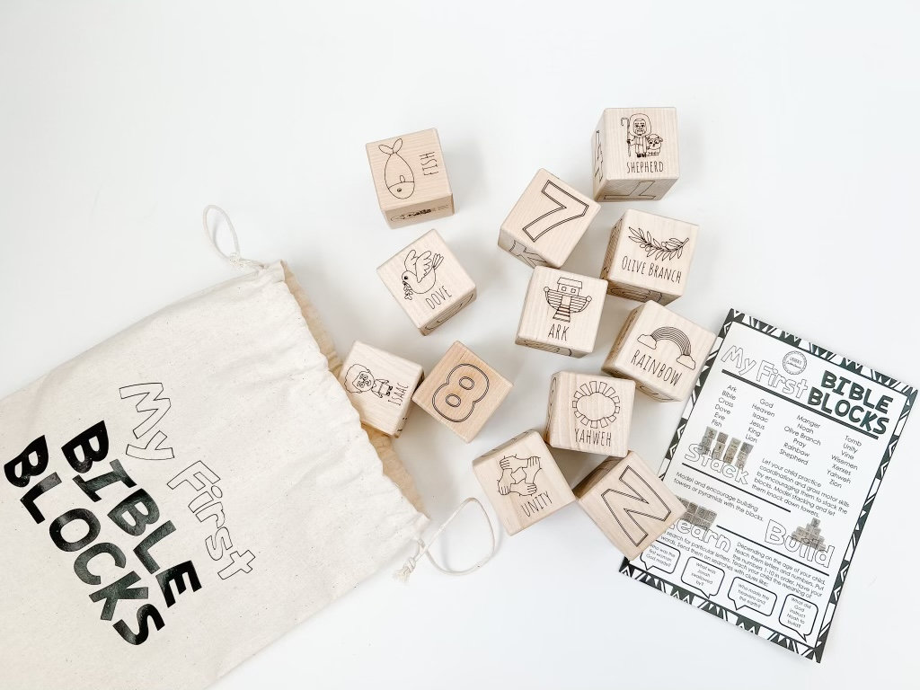 My First Bible Blocks Bible-themed Blocks Alphabet Blocks - Etsy