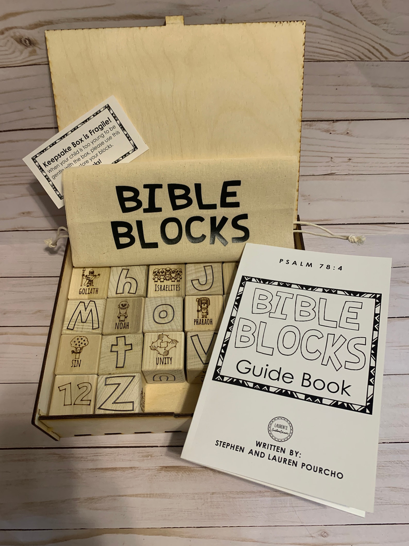 Bible Blocks Bible Learning Tool Baptism Gift Christian - Etsy