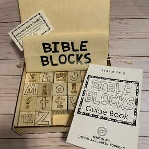 Bible Blocks | Bible Learning Tool | Baptism Gift | Christian ...