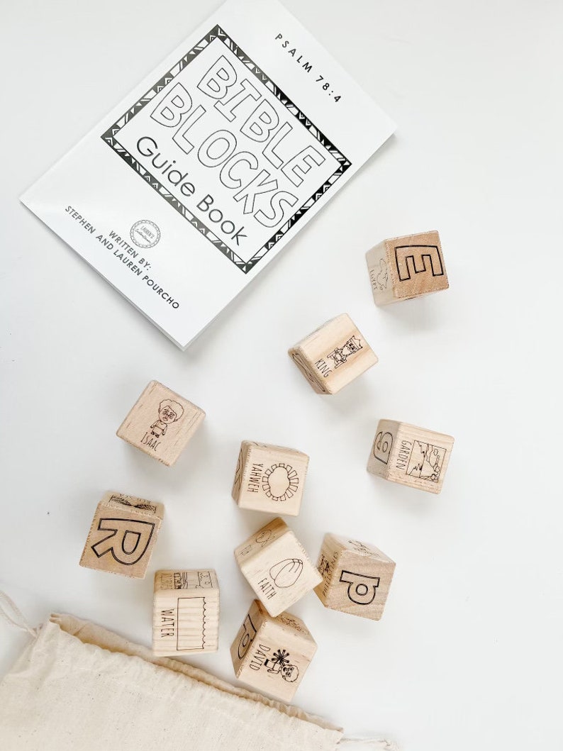 Bible Blocks Bible Learning Tool Baptism Gift Christian - Etsy