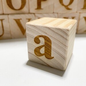 Alphabet Blocks | Engraved Blocks | Wooden Alphabet Blocks | Baby ...