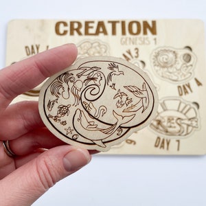 Creation Puzzle | Wooden Puzzle | Bible Puzzle | Genesis 1 Puzzle ...