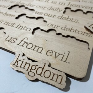 The Lord's Prayer Puzzle | Wooden Puzzle | Bible Puzzle | Prayer Puzzle ...