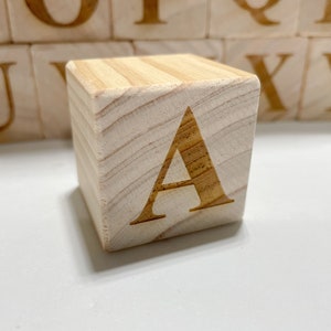 Alphabet Blocks | Engraved Blocks | Wooden Alphabet Blocks | Baby ...