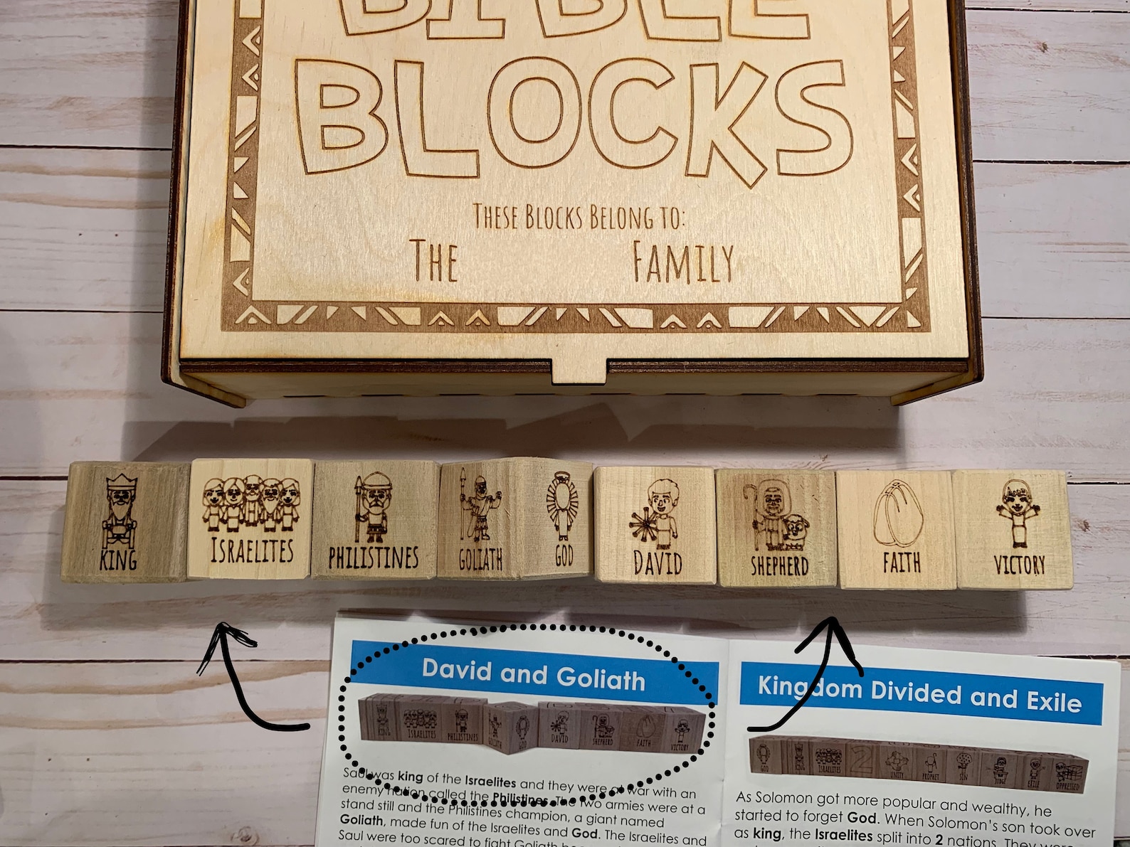 Bible Blocks Bible Learning Tool Baptism Gift Christian - Etsy