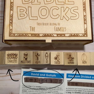 Bible Blocks | Bible Learning Tool | Baptism Gift | Christian ...
