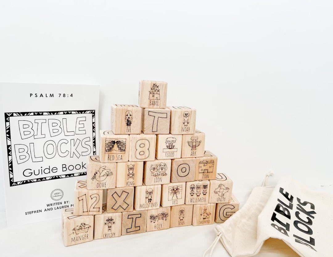 Bible Blocks | Bible Learning Tool | Baptism Gift | Christian ...
