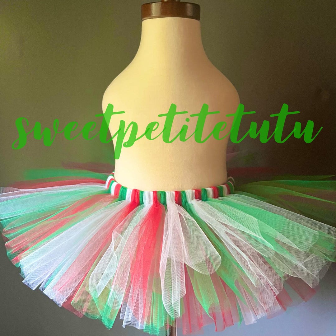 Red Green White Tutu, Christmas or Holiday Tutu, Italian Tutu, Italy ...