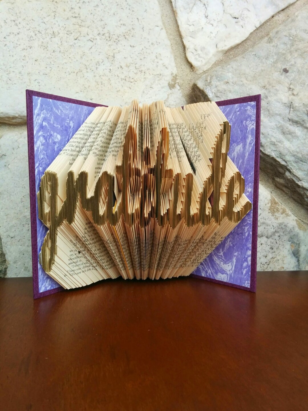 Gratitude- Folded Book Art - Fully Customizable, Thank You Gift - Etsy