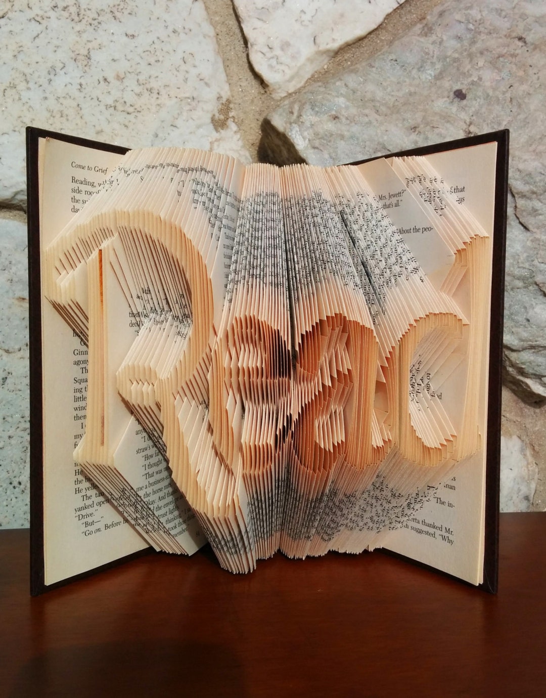 Read - Folded Book Art - Fully Customizable, Library, Teacher - Etsy