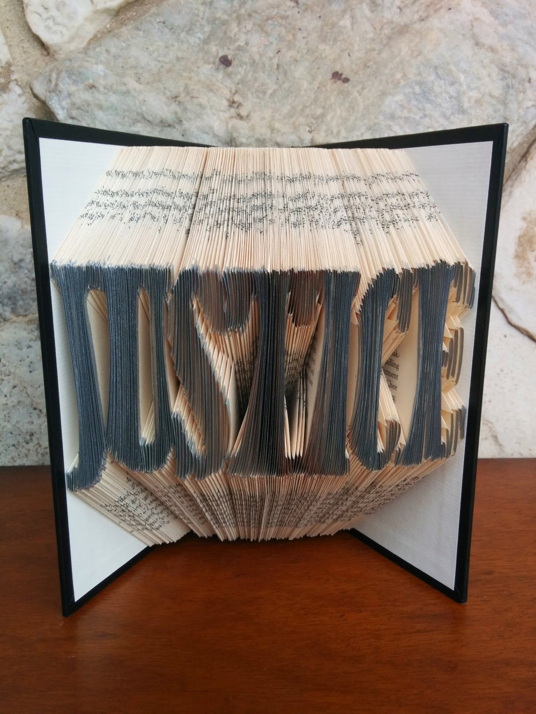 JUSTICE - Folded Book Art - Fully Customizable, Law, Judge - Etsy