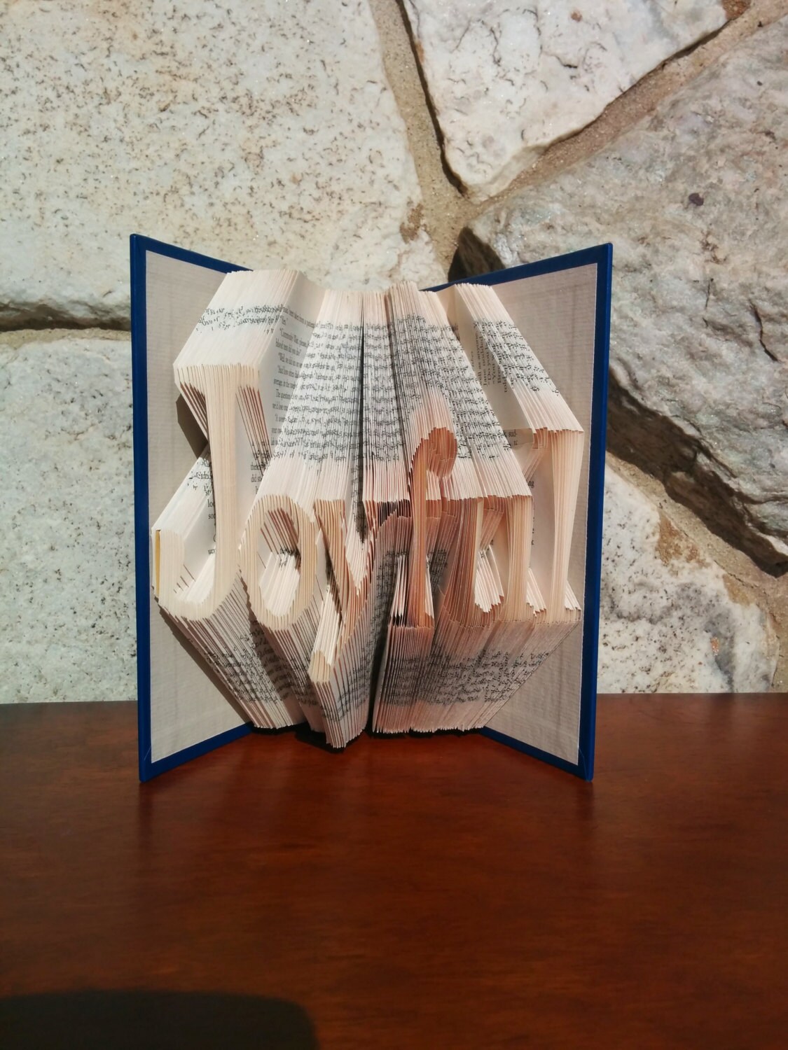 Joyful - Folded Book Art - Fully Customizable, Joy, Happiness, Life ...