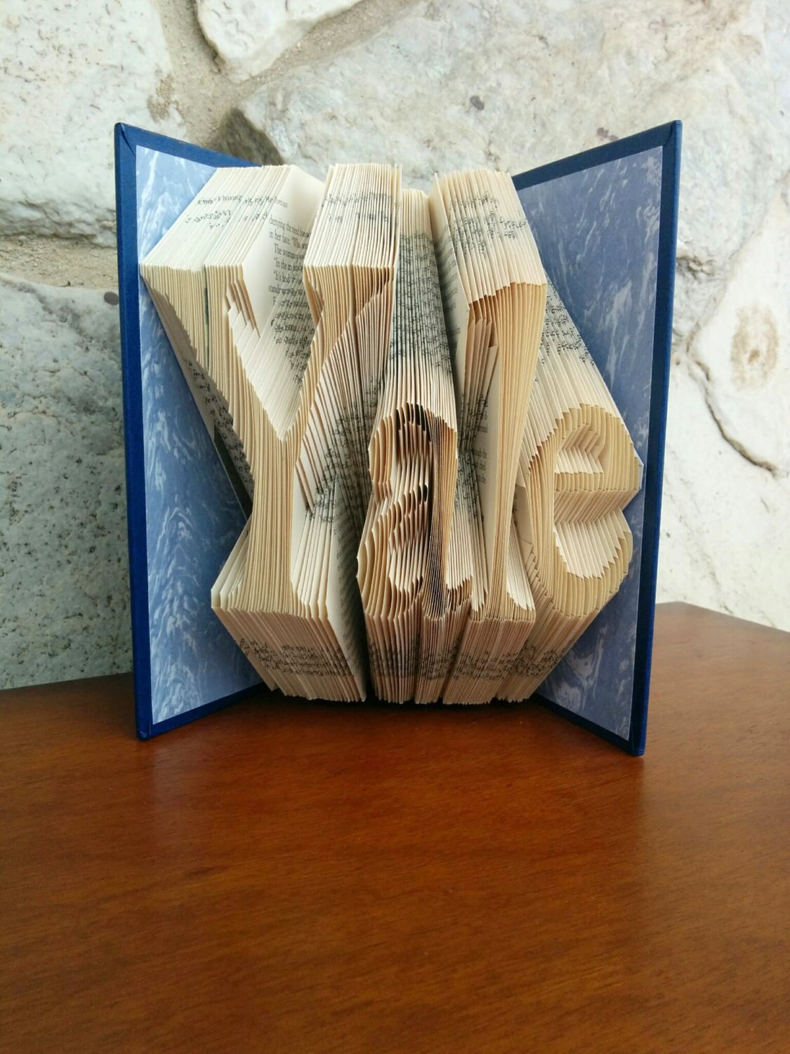 Yale Folded Book Art Fully Customizable University Gift | Etsy