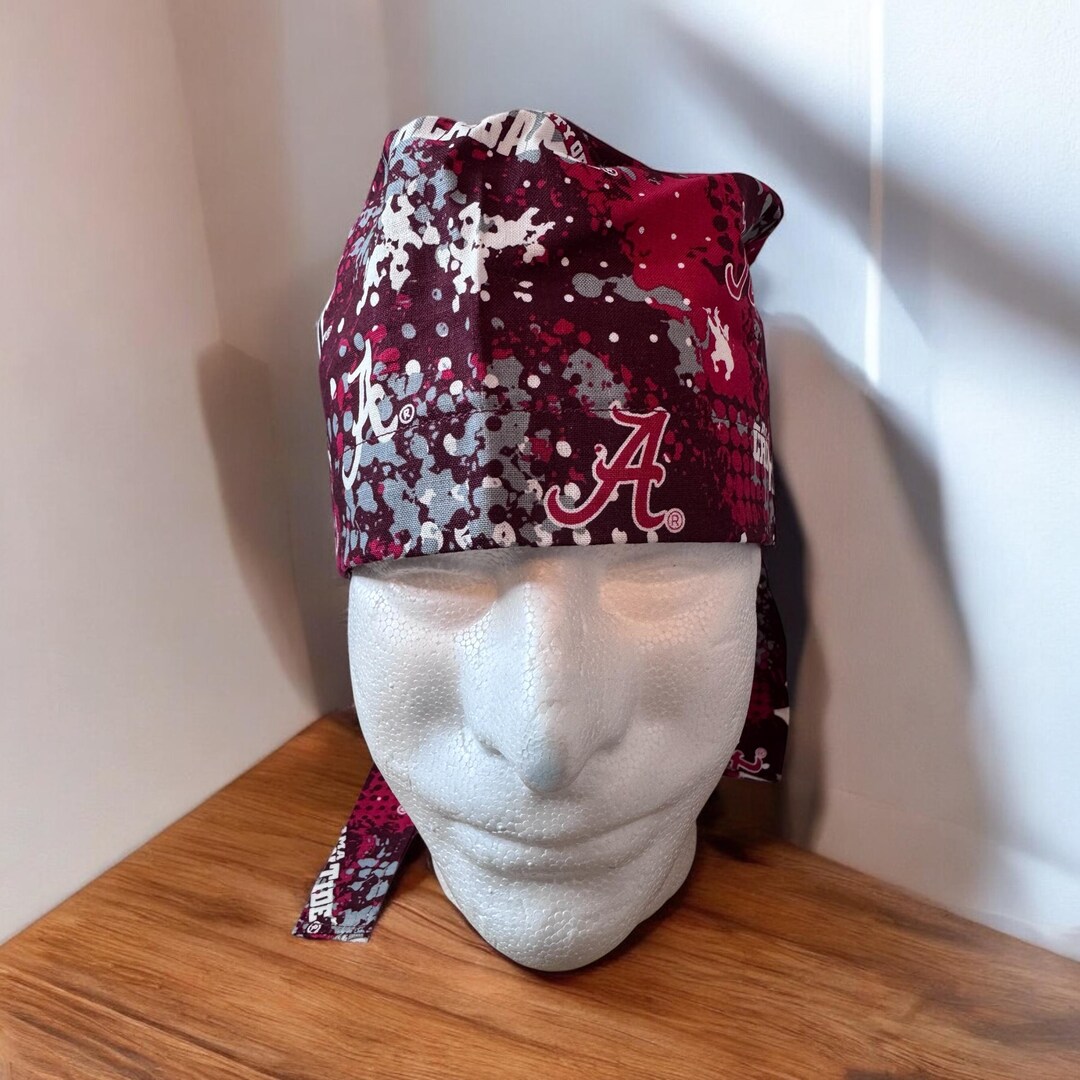 Alabama Splatter Surgical Scrub Cap - Etsy