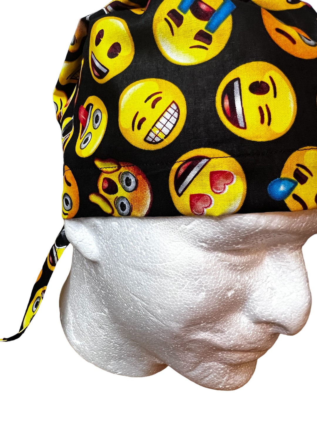 Emoji Surgical Scrub Cap 100% Cotton Handmade in USA - Etsy