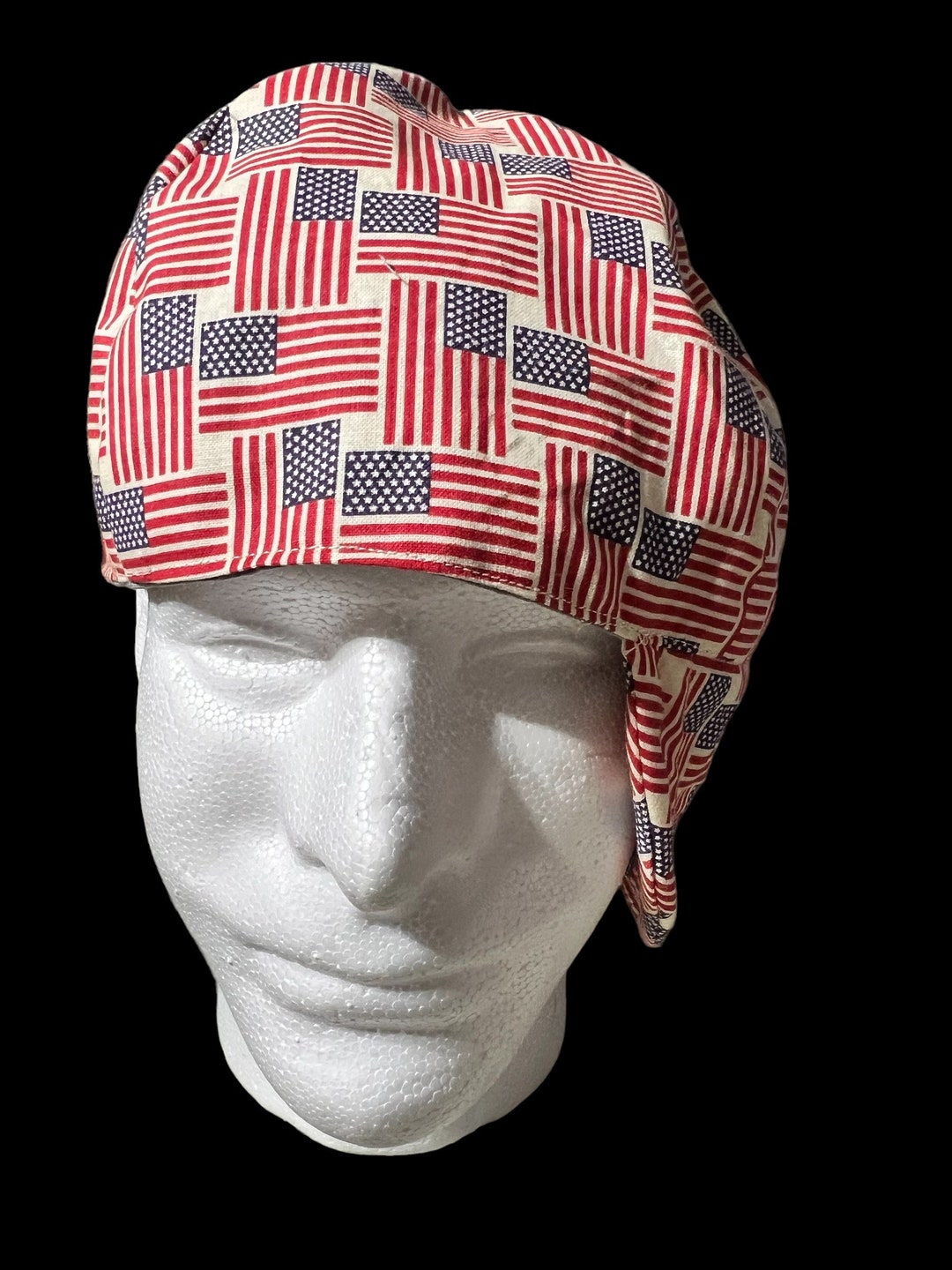 American Flag Welding Cap 100% Cotton Handmade in Smoke Free Home - Etsy