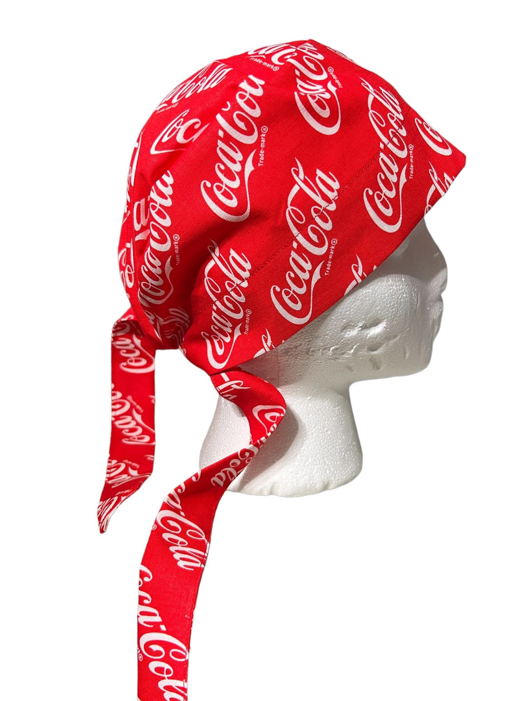 Coca Cola Unisex Scrub Cap, Handmade in Smoke Free Home - Etsy