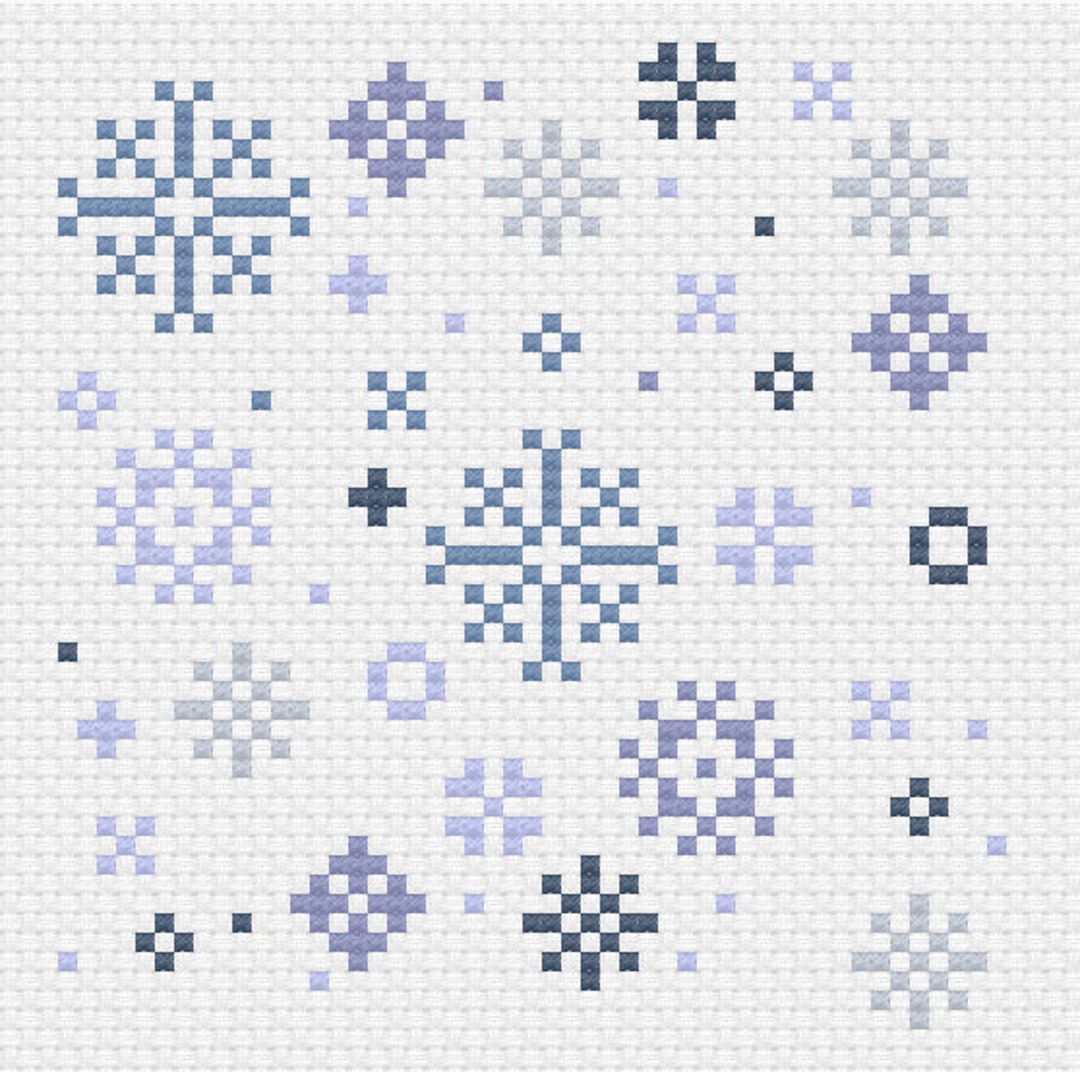 Snowflake Cross Stitch Pattern - Etsy