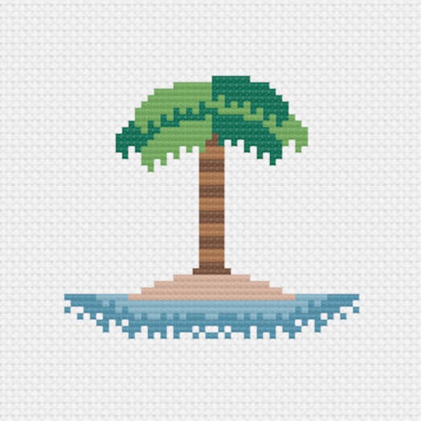 Palm Cross Stitch - Etsy